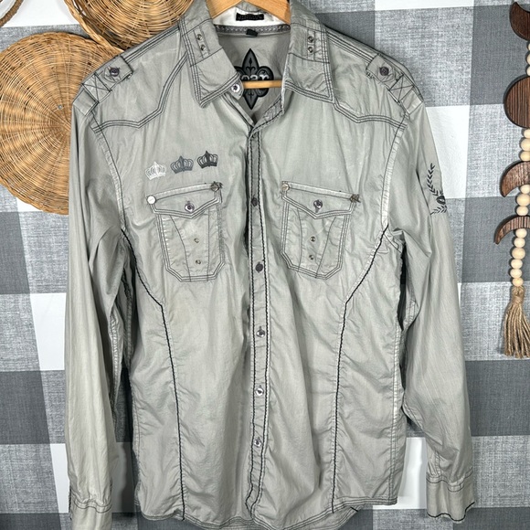 Roar | Shirts | Mens Roar Long Sleeve Button Up | Poshmark